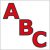 Capital Letters Red with Black contours – TEMPLATES-FOR-PRINTING